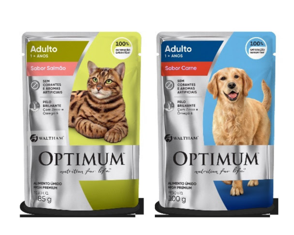 OPTIMUM apresenta novas embalagens e novos sabores de sachês para cães ...